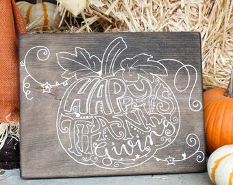 Thanksgiving signs | Etsy