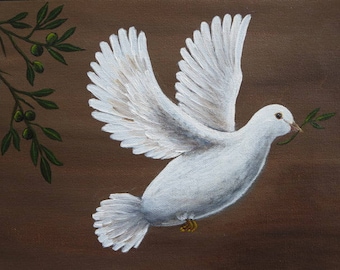 Dove painting | Etsy