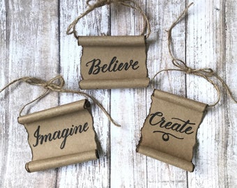 16 Dollhouse MINIATURE SCROLLS & Paper Set 1:12 Miniature