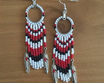 Native american beaded earrings | Etsy