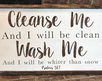 Psalm 51 7 | Etsy