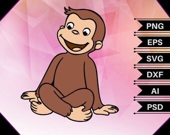 Curious george svg | Etsy