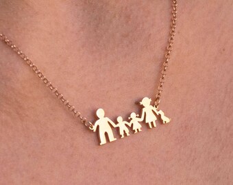 Family necklace | Etsy