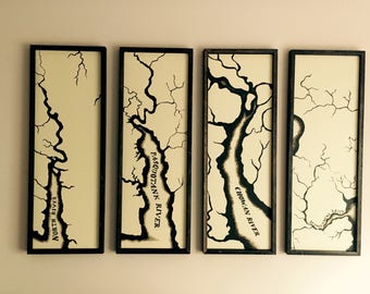 River map | Etsy