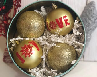 Joy ornaments | Etsy