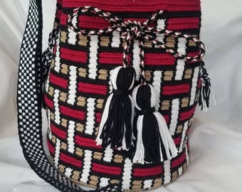 Mochila pattern Tapestry crochet pattern Mini Mochila bag with