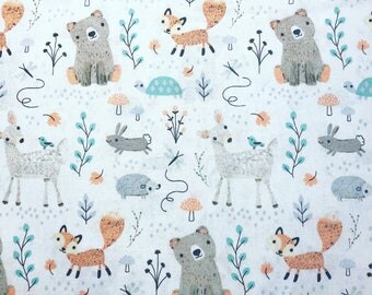 Woodland fabric | Etsy