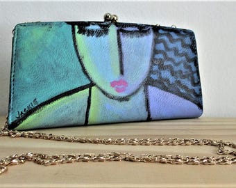 Hand painted purse | Etsy