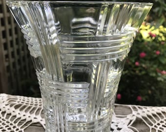 Basket weave glass | Etsy