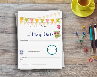 Playdate invitation | Etsy