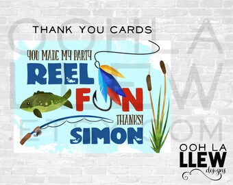Fish thank you card | Etsy