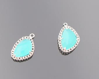 Blue triangle stone | Etsy