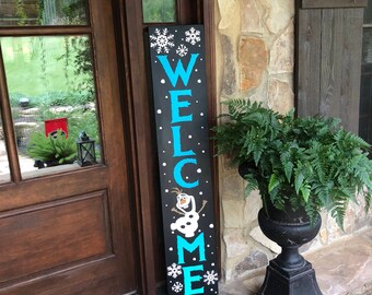 Winter welcome sign | Etsy