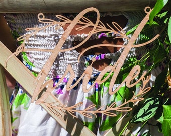 Bride chair sign | Etsy