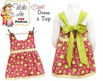 Girls Dress Pattern with Flutter Sleeve How to Sew the