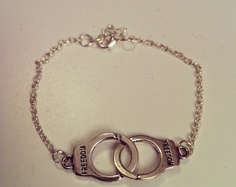 Turquoise Handcuff Bracelet Charm Beaded Bracelet BDSM