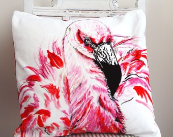 Flamingo cushion | Etsy UK
