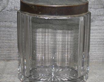 Glass tobacco jar | Etsy