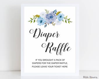Diaper raffle sign | Etsy