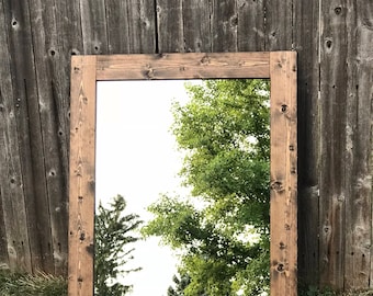 Rustic mirror | Etsy