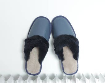 Sheepskin slippers | Etsy