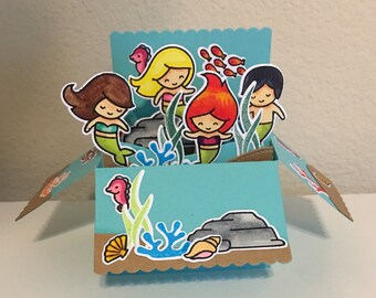 Box pop up card | Etsy