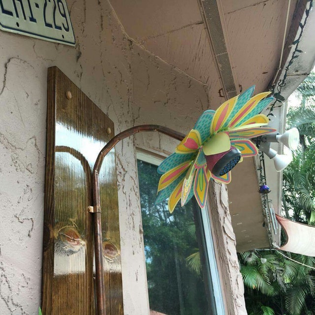 Outdoor Showers Metal Garden Flowers Outdoor by FlowerPowerShowers