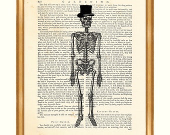 Skeleton top hat | Etsy