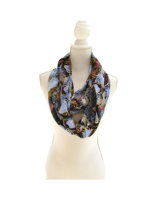 Women's Zip Pocket Loop Infinity Scarf for passport