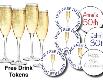 Drink tokens | Etsy