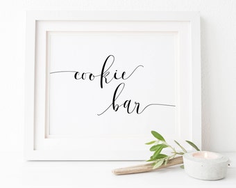 Cookie bar signs | Etsy