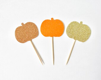 Fall cupcake toppers | Etsy