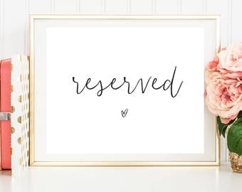 Reservation cards | Etsy