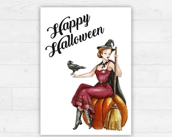 Halloween postcards | Etsy