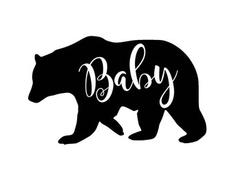 Little bear decal | Etsy