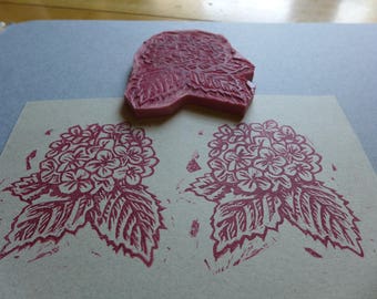 Hydrangea stamp | Etsy