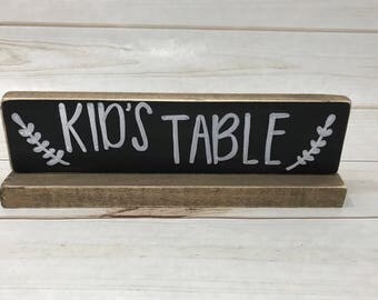 Kids table sign | Etsy