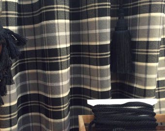 Check curtains | Etsy