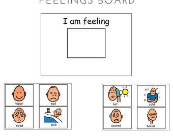 How Do I Feel Interactive Board Autism PCS and ABA Visual