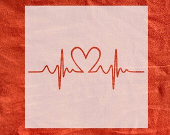 Heart stencil | Etsy