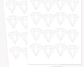 Diamond template | Etsy
