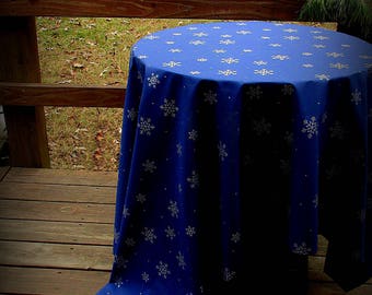 Snowflake tablecloth | Etsy