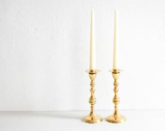Brass candle holder | Etsy