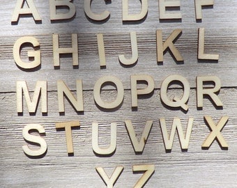 Wooden alphabet letters | Etsy