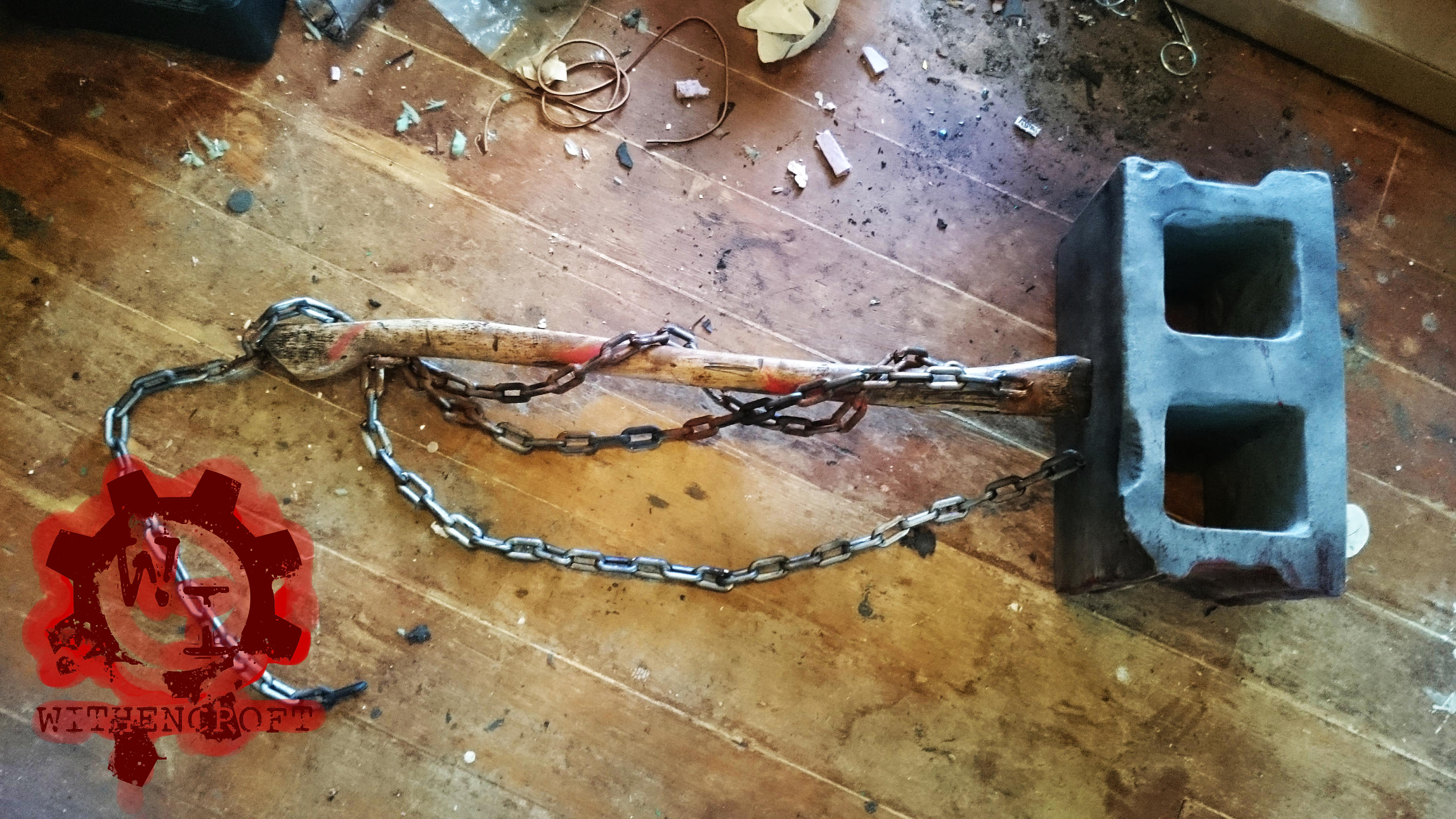 Silent Hill Inspired Super Sledge Prop Weapon with Real Fire