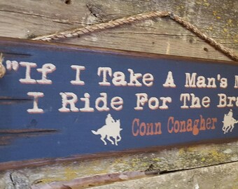 Rodeo Stories Told And Retold Here Western Antiqued Wooden