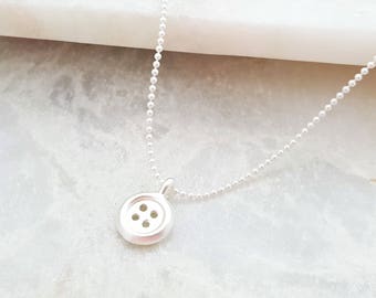 Button necklace | Etsy