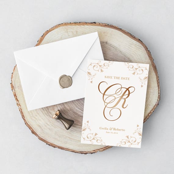 Custom Wedding Monogram Personalized Monogram Initials Emblem