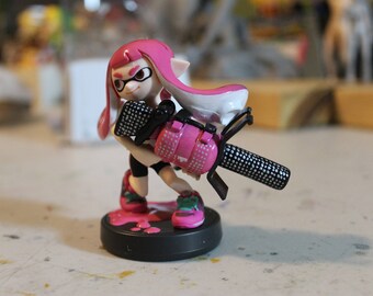 Custom Inkling Girl Splatoon Amiibo Complete Outfit Remodel
