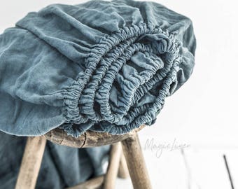Linen Dust Ruffle Bed Skirt Stone Washed Super Soft Twin Full
